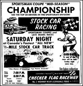 Checker Flag Raceway Advertisements – Yesterday's Speedways