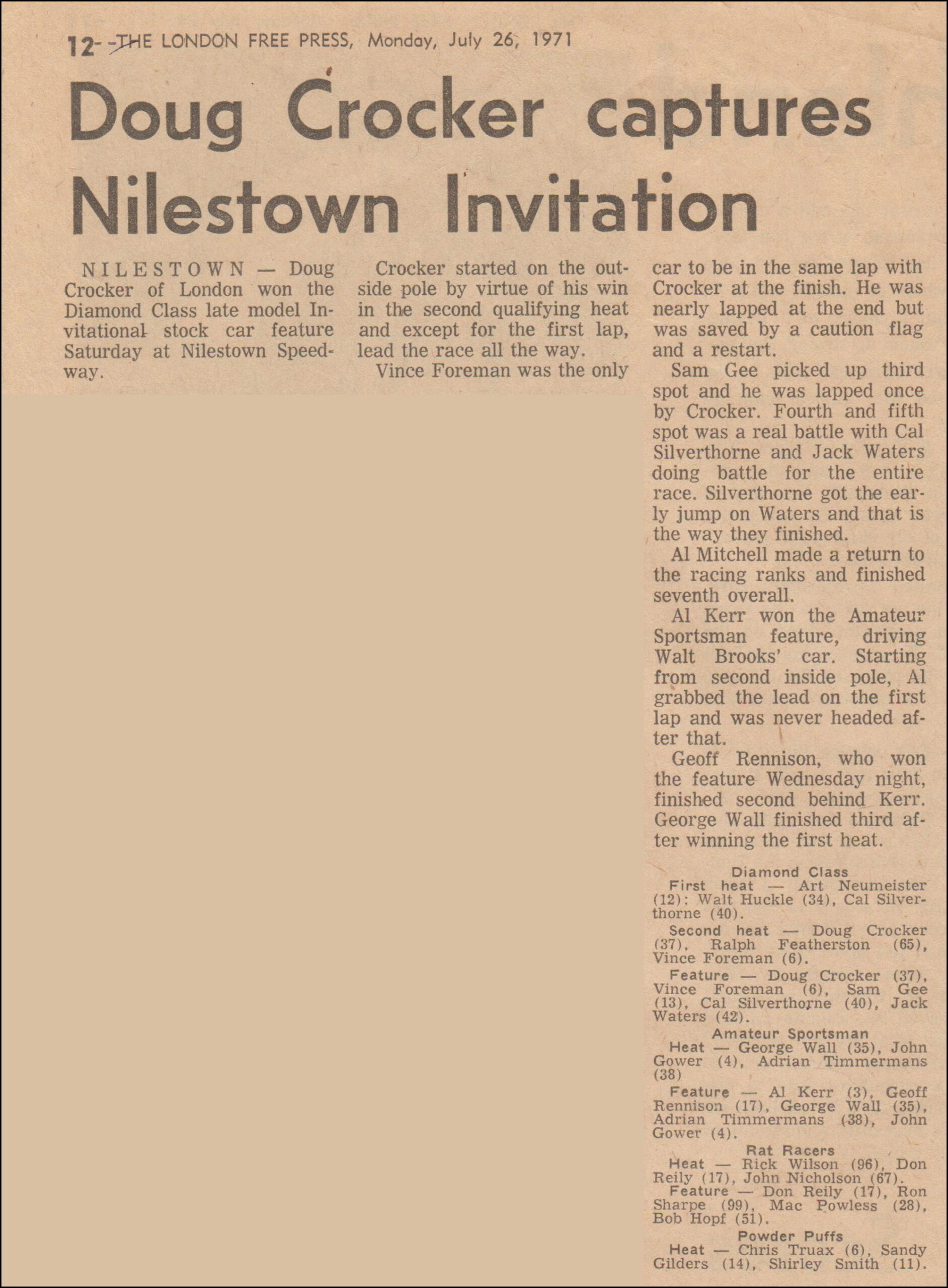 2023 Yesterday’s Speedways Hall of Fame Inductee: Al Kerr – Yesterday's ...