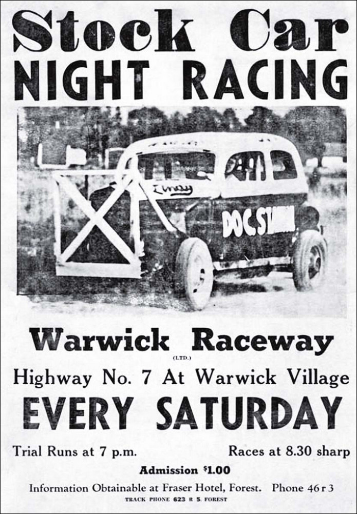 Warwick Raceway Advertisements – Yesterday's Speedways